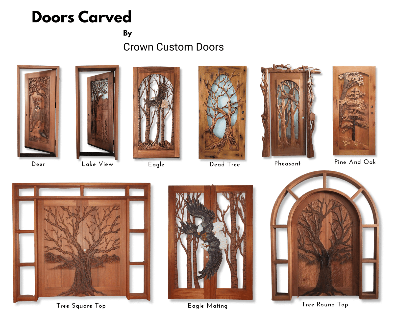 Hand-Carved Wood Doors | Luxury Custom Door Designs